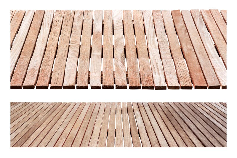 Textured Wood Grain Perspective Background. Isolated on White. Stock ...