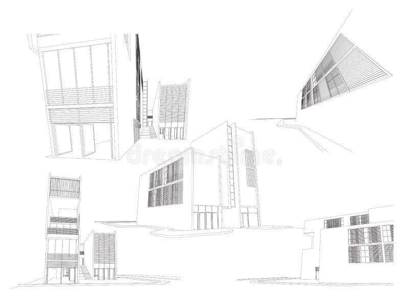 House Front View Drawing Stock Illustrations – 5,187 House Front View ...