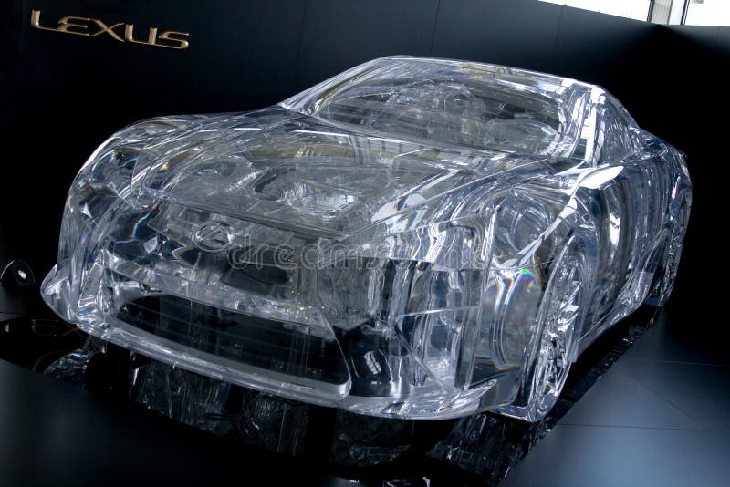 Perspex lexus lf-a car editorial image. Image of ecological - 10108635