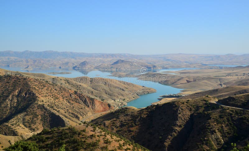 Pertek - Tunceli stock image. Image of cliff, lake, wilderness - 271685867