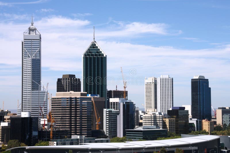 Australia City of Perth Panoramic View Stock Photo - Image of ...