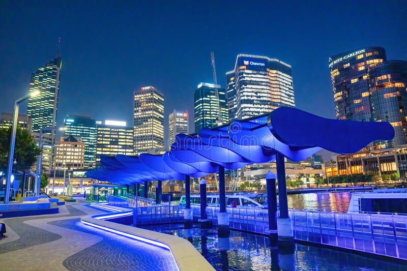 Perth, Australia - August 31, 2023: Skyscrapers of Elizabeth Quay at ...