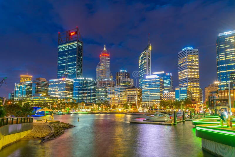 250 Elizabeth Quay Night Stock Photos - Free & Royalty-Free Stock ...