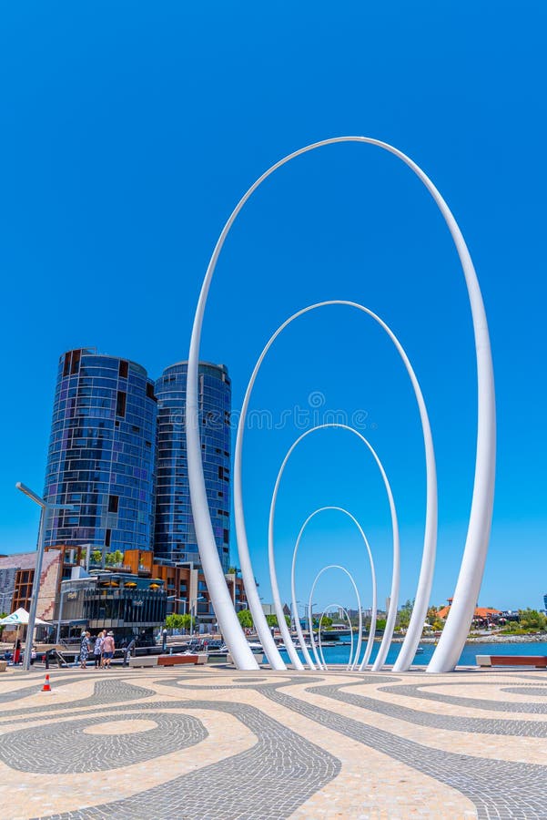 PERTH, AUSTRALIA, JANUARY 18, 2020: Spanda Sculpture in Perth ...
