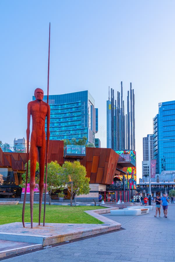 Perth Yagan Square Art Display Editorial Stock Photo - Image of ...