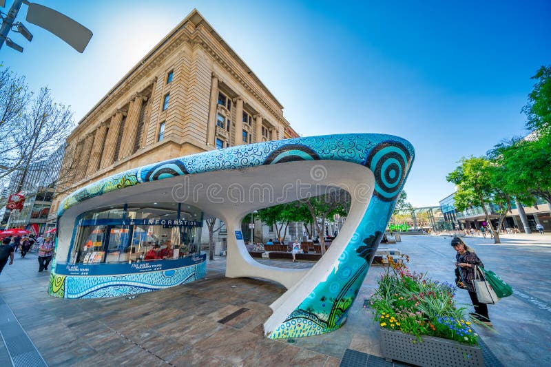 Perth Downtown City Skyline Cityscape of Australia Stock Image - Image ...