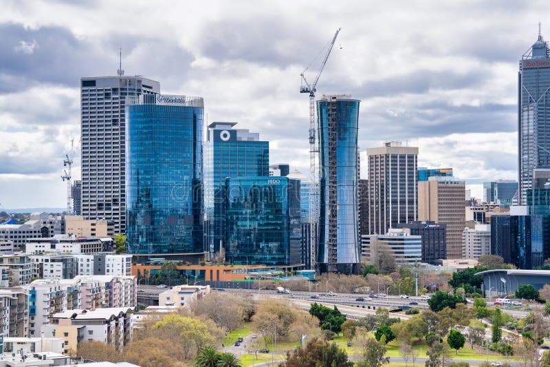 Perth, Australia - September 2, 2023: City Skyline and Buildings ...