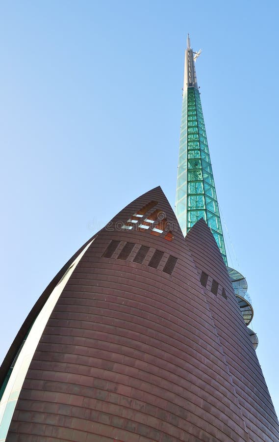 The bell tower Perth,WA. stock image. Image of tall, path - 13129399