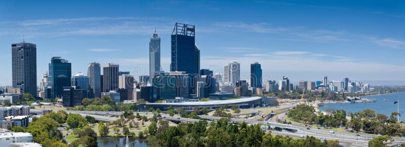 Perth in Western Australia stock image. Image of river - 30235719
