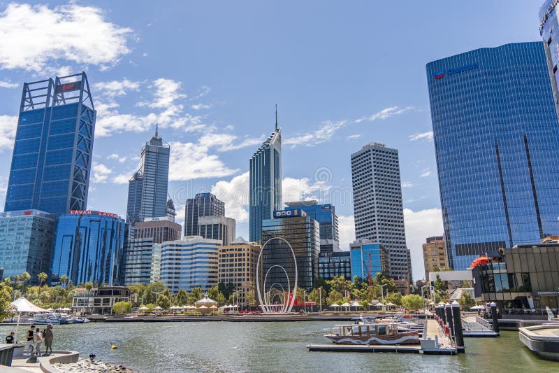 Perth Central Business District, Western Australia. Editorial Stock ...