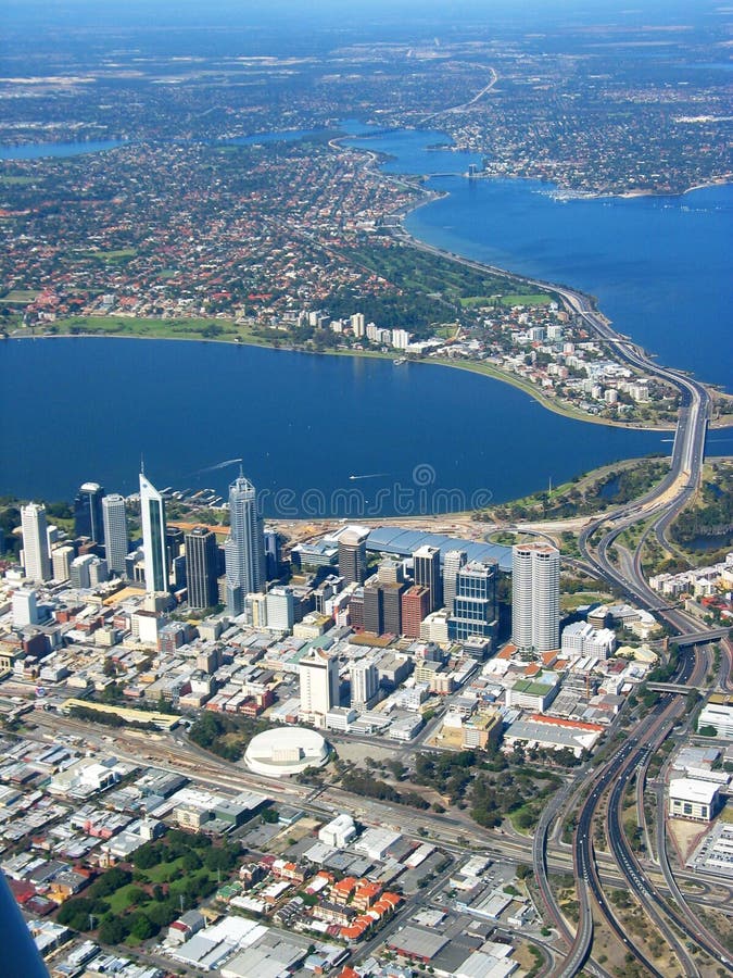 Perth City Aerial View 2 stock photo. Image of apartment - 705602
