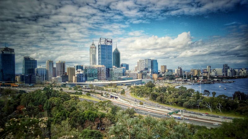 Perth City editorial stock photo. Image of australia - 100705303