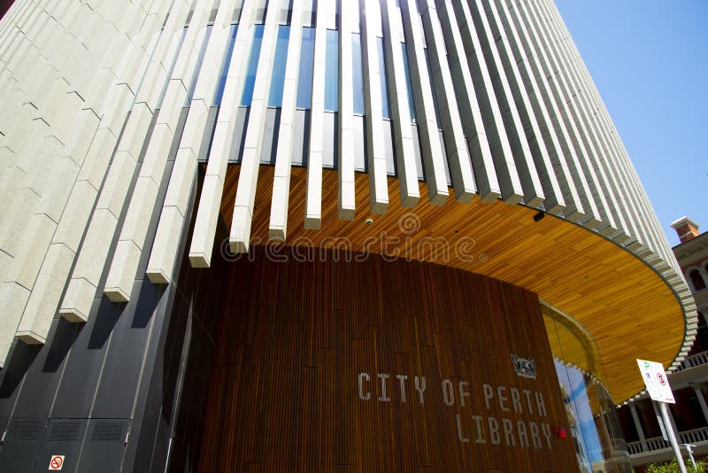 Perth Public Library editorial photography. Image of cylinder - 160954297