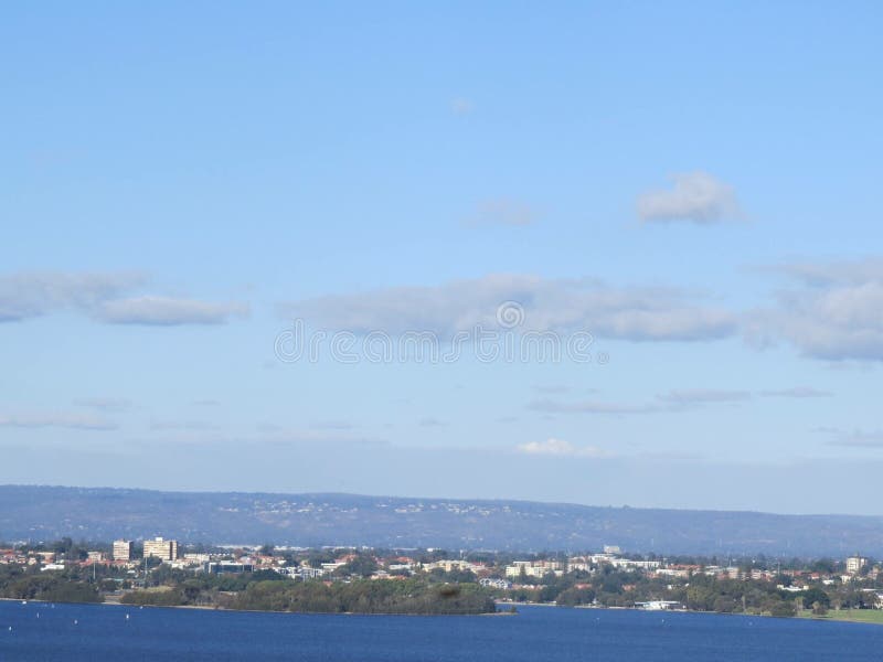 Perth City Sky stock photo. Image of blue, city, beautiful - 126006910