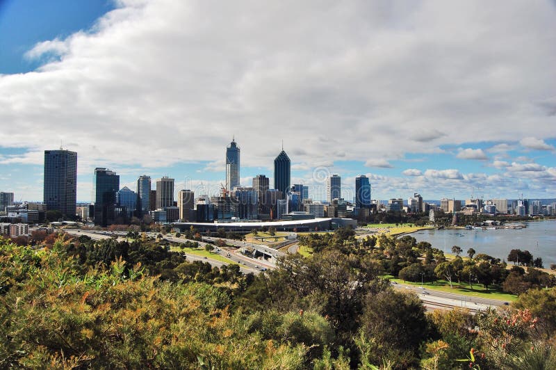 Perth Skyline stock photo. Image of bright, clear, work - 19320406