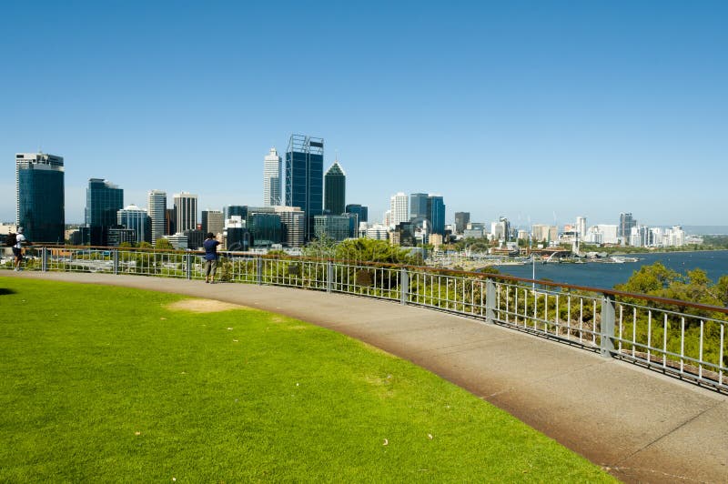 Perth City Skyline editorial stock image. Image of western - 108499184