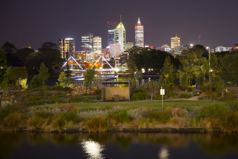 Perth City Skyline stock image. Image of cityscape, landmark - 150548247