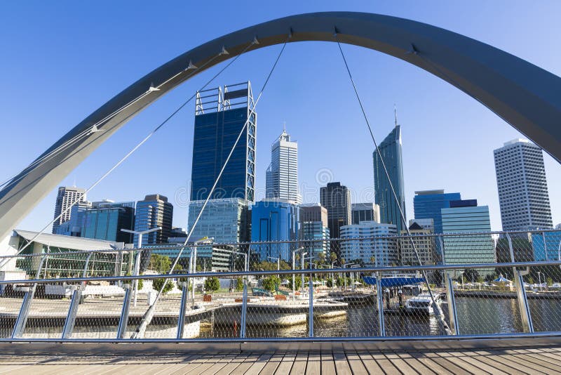 Famous Perth View stock image. Image of crane, office - 19069605