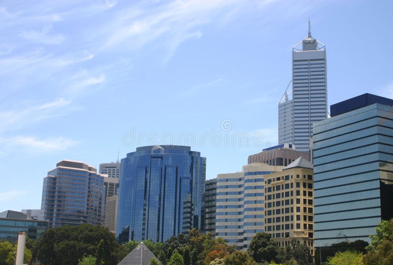 Perth cityscape stock photo. Image of western, australia - 3272878