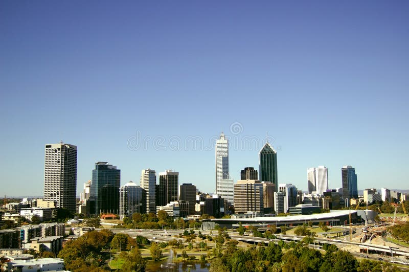 Perth Cityscape stock image. Image of cityscape, perth - 594971