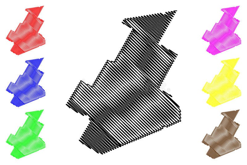 Perth County (Canada, Ontario Province, North America) Map Stock Vector ...