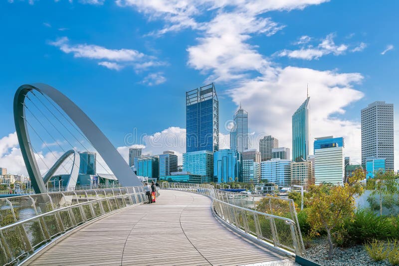 Perth Downtown City Skyline Cityscape of Australia Stock Photo - Image ...