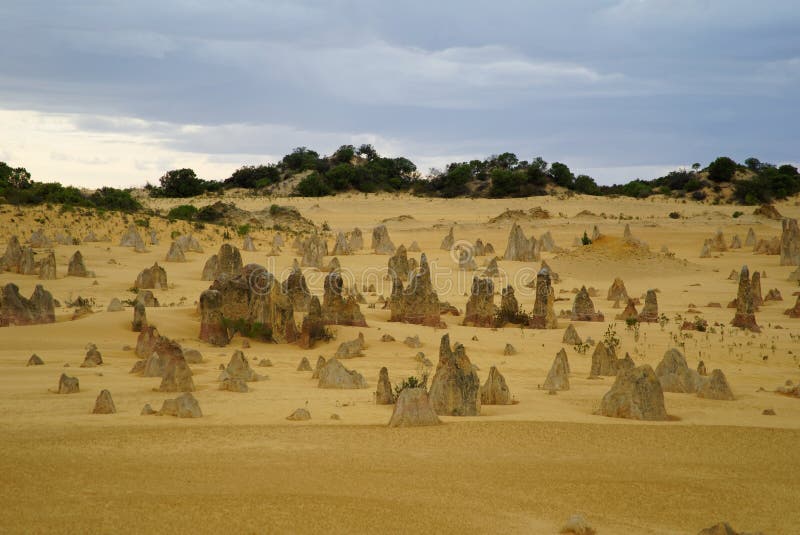 Perth El Desierto De Los Pináculos Foto de archivo - Imagen de cielo ...