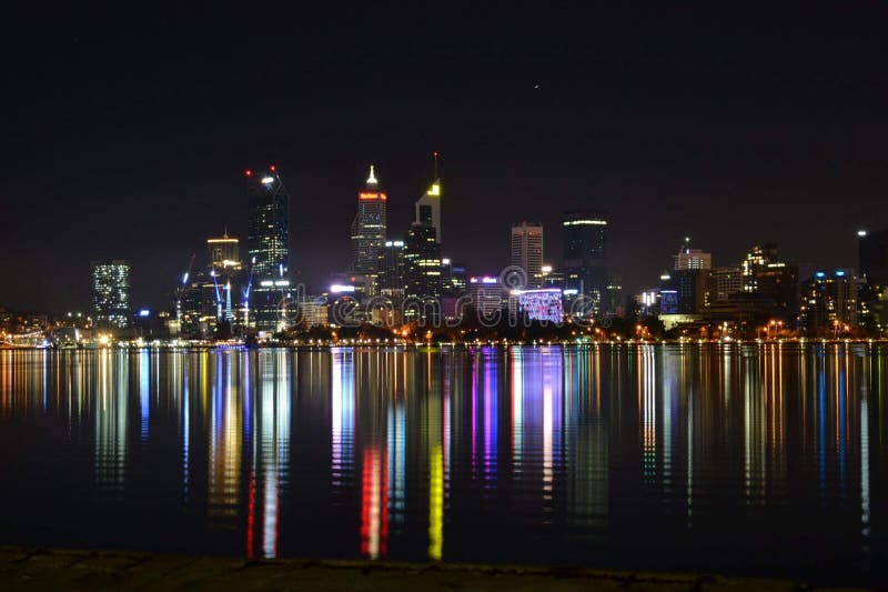 Perth Night View stock image. Image of perth, cityscape - 65890527