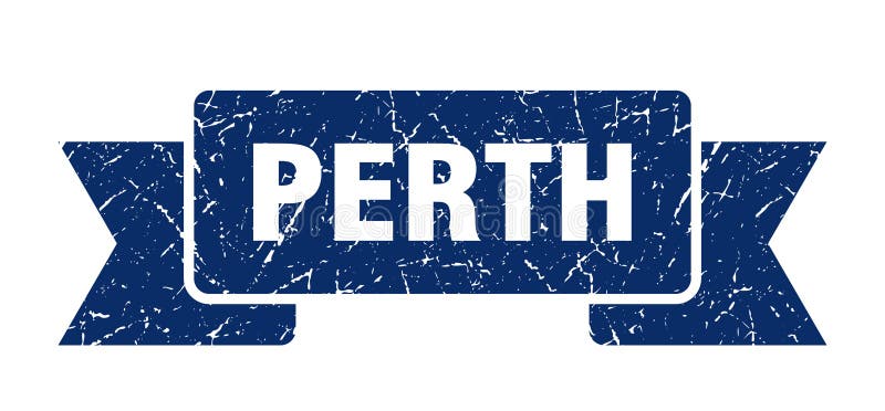 Perth Ribbon Banner. Perth Grunge Band Sign Stock Vector - Illustration ...