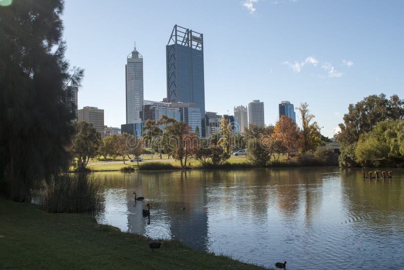 Perth sky line editorial stock photo. Image of nature - 45348198
