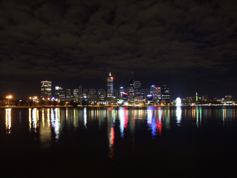 Perth Skyline stock photo. Image of glow, western, view - 56830748