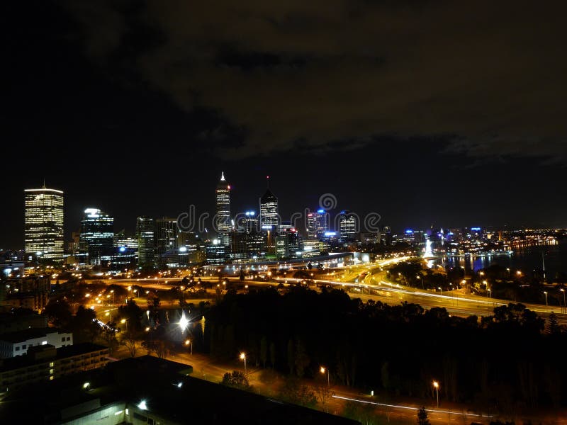 Perth Skyline stock image. Image of view, bright, city - 56830827
