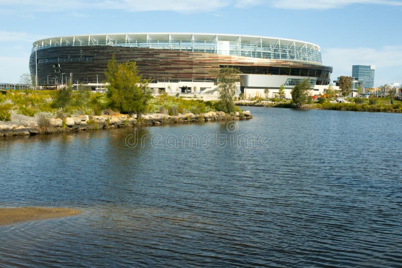 Perth Stadium stock photo. Image of capital, perth, design - 104745248