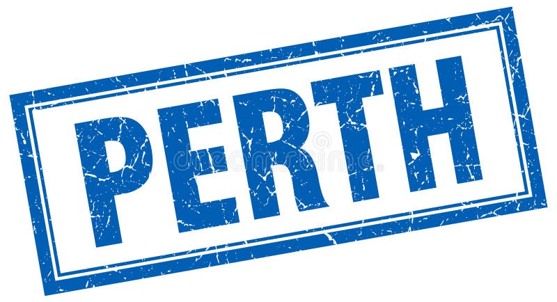 Perth stamp stock vector. Illustration of template, white - 125010076