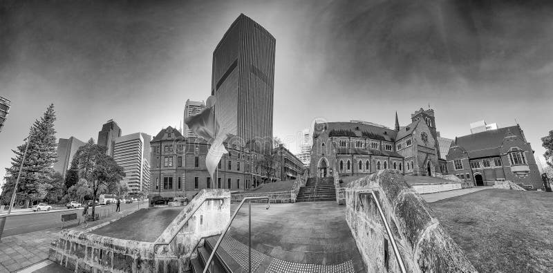 Perth, WA - August 31, 2023: St George Cathedral Panoramic View Stock ...