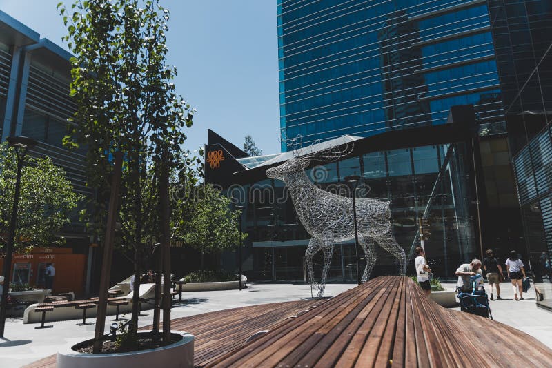 Architecture and Details of the Streets of Perth Modern CBD Editorial ...