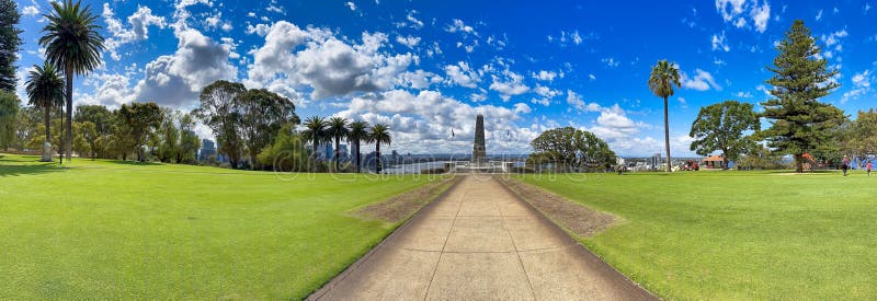 Perth, Western Australia. Panoramic View of State War Memorial and ...