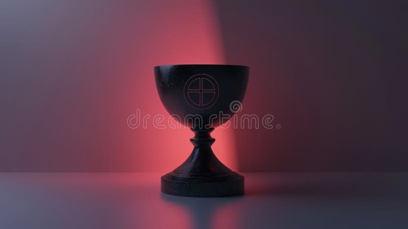 Perthro Rune and Chalice in Highquality 3D Minimalism Artwork Stock ...