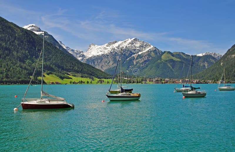 Pertisau, Lac Achensee, Tyrol, Autriche Image stock - Image du ...
