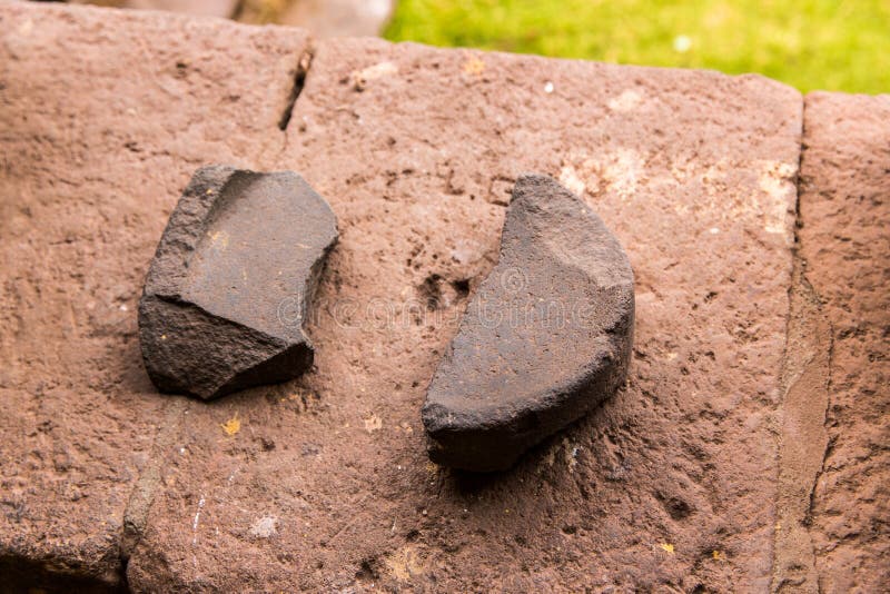 Peru. Ancient Aztec and Maya Stone Sculptures Stock Image - Image of ...