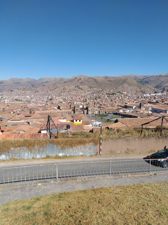 Peru City Streets Beautiful Sky Stock Photo - Image of peru, city ...
