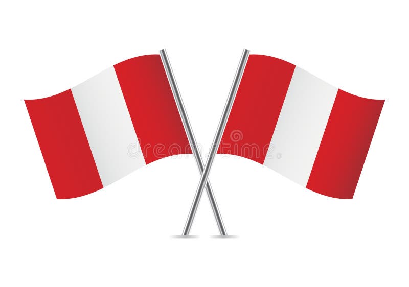 Peru flag in the envelope. stock vector. Illustration of document ...