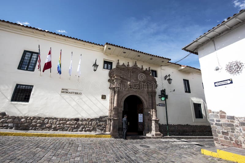 Peru Cusco Architecture of the Ancient Belmond Monastery Hotel from the ...