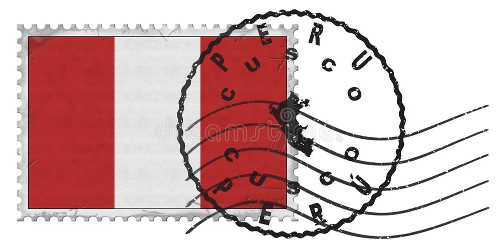Peru Cusco Stamp National Flag and Postmark Stock Illustration ...