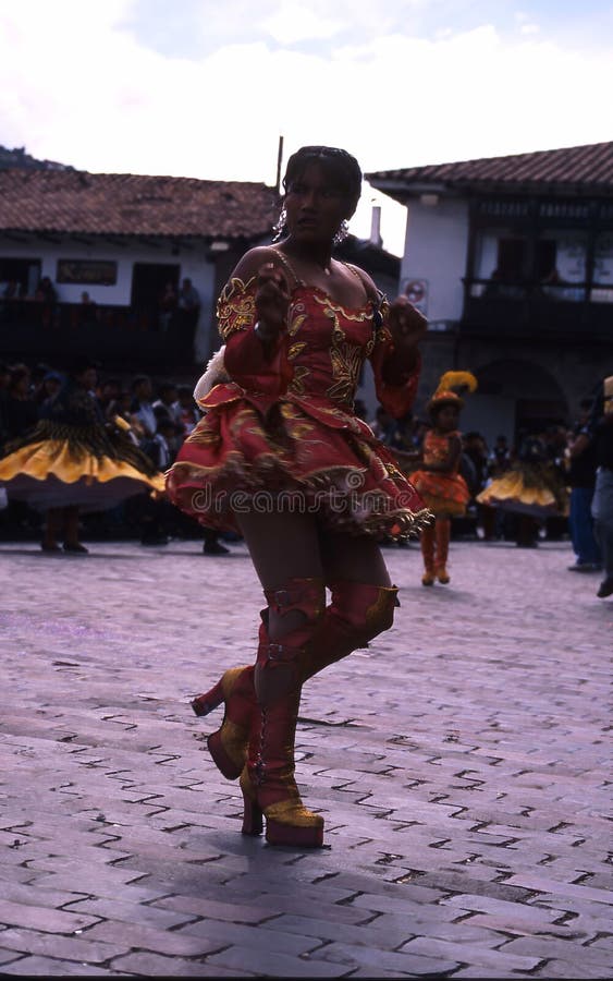 Costumes from Cuzco Used for Dance Called Valicha, Peru, South America ...