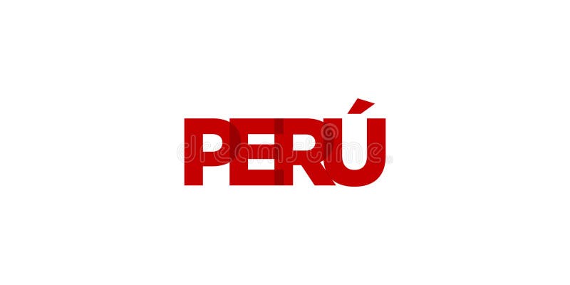 Peru Emblem. the Design Features a Geometric Style, Vector Illustration ...