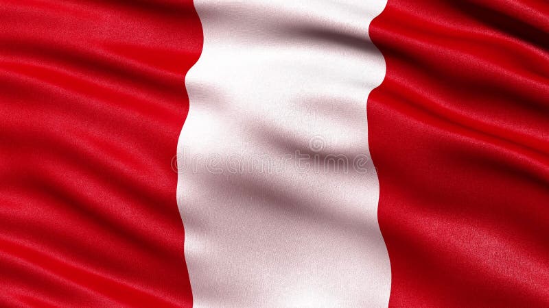 Peru Flag Seamless Loop. 3D Animation. Stock Footage - Video of flag ...