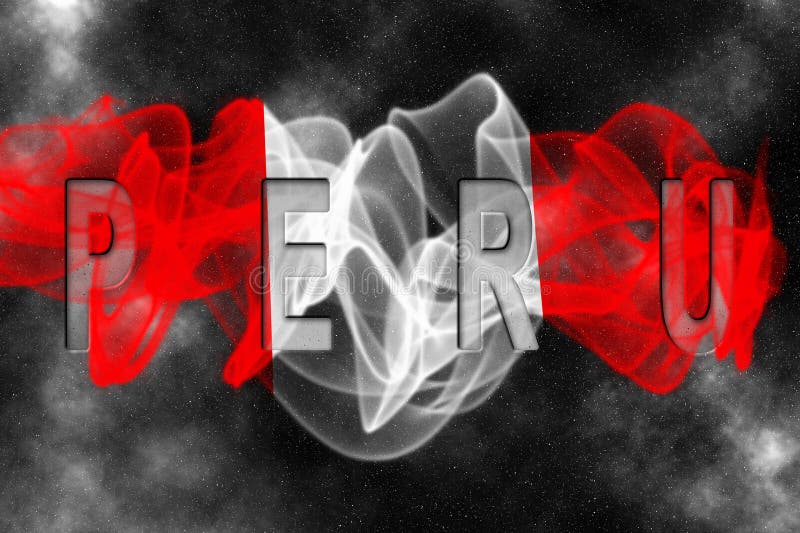 Peru Flag with Starry Background Stock Photo - Image of colors, symbol ...