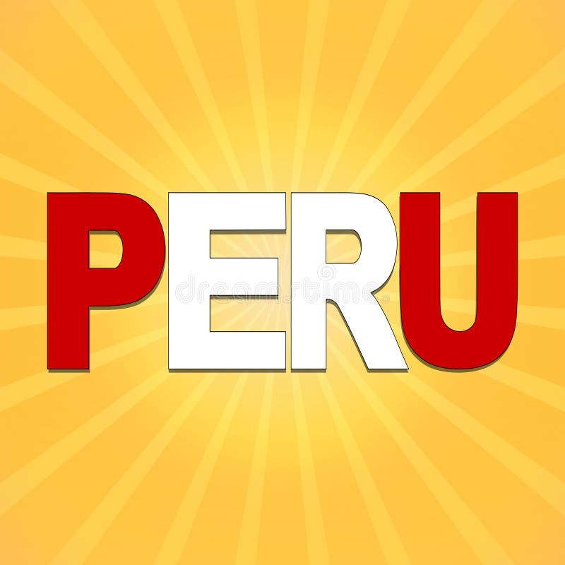 Peru text with map stock vector. Illustration of geography - 3850656