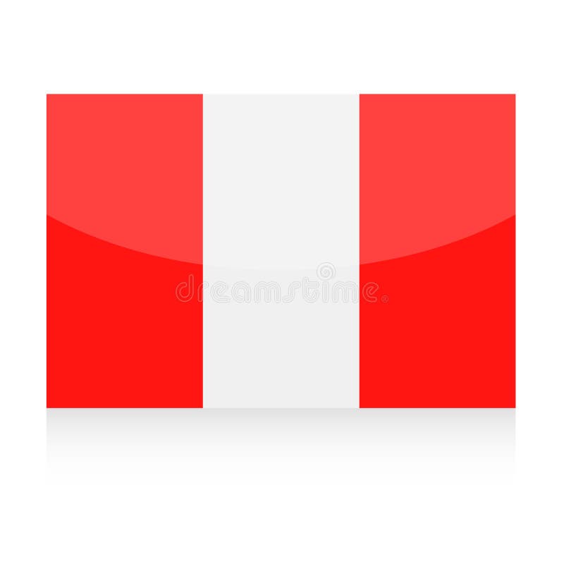 Peru Flag Vector Icon stock illustration. Illustration of freedom ...